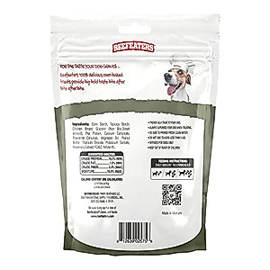 Beefeaters Dog Treats - Medium Knotted Bone Peanut Butter Flavor 6ct | Rawhide Free Dog Food | Real Chicken No Artificial Flavor | Digestion-Friendly, Cleans Teeth | Training Treat for All Dog Sizes