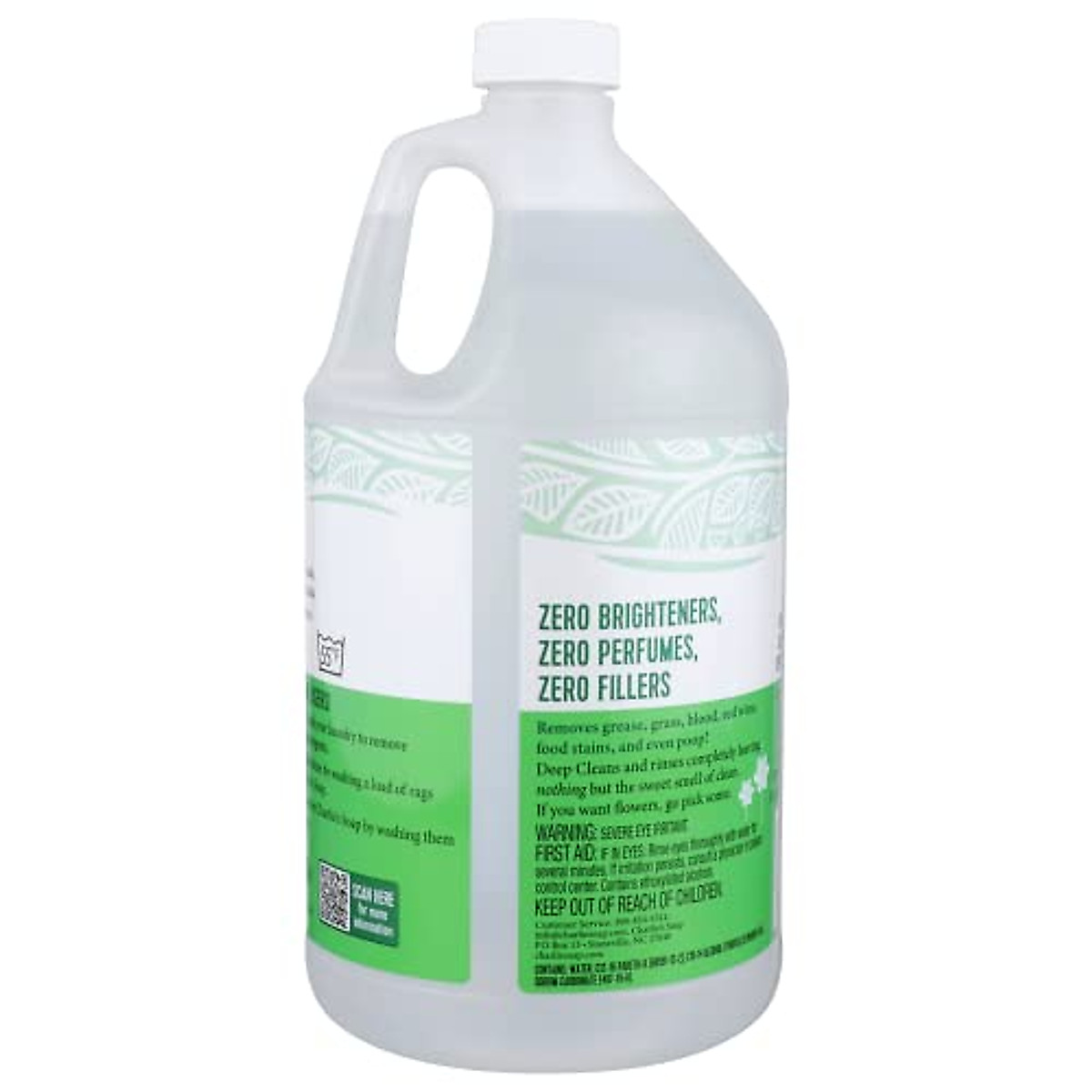 Charlie's Soap HE Hypoallergenic Liquid Laundry Detergent with Pump, 1 Gallon