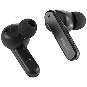 Philips T4506 True Wireless Headphones with Active Noise Canceling (ANC), Up to 24 Hours Playtime, Bluetooth, Awareness Mode, IPX4 Water Resistant, USB-C Charging Case, TAT4506BK, Black