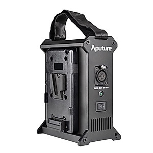 Aputure 2-Bay Battery Power Station (V-Mount) for NOVA P300C, Amaran 100D/100X/200D/200X