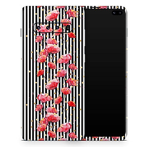 DesignSkinz Karamfila Watercolo Poppies V27 Protective Vinyl Decal Wrap Skin Cover Compatible with The Samsung Galaxy S20 (Screen Trim & Back Glass Skin)