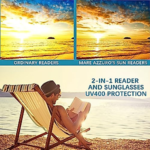 ZONLON 4 Pack Classic Reading Sunglasses for Women Men Spring Hinge, Outdoor Sun Readers Glasses with UV400 Protection (4 Mix, 1.25, multiplier_x)