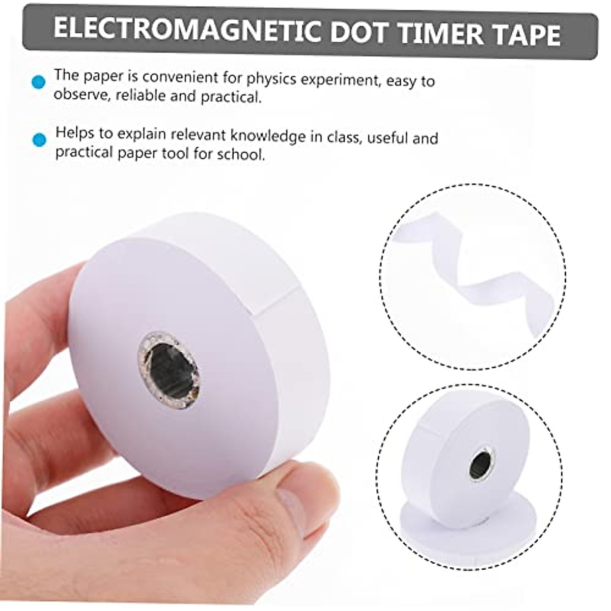 ULTECHNOVO 3 Sets dot Timer Electro Magnets kit bood Tape Physics timers Tool Bag Physics lab Supplies Toolkit Teaching Instruments Brain Toys Electromagnet kit Puzzle Turntable Student Metal