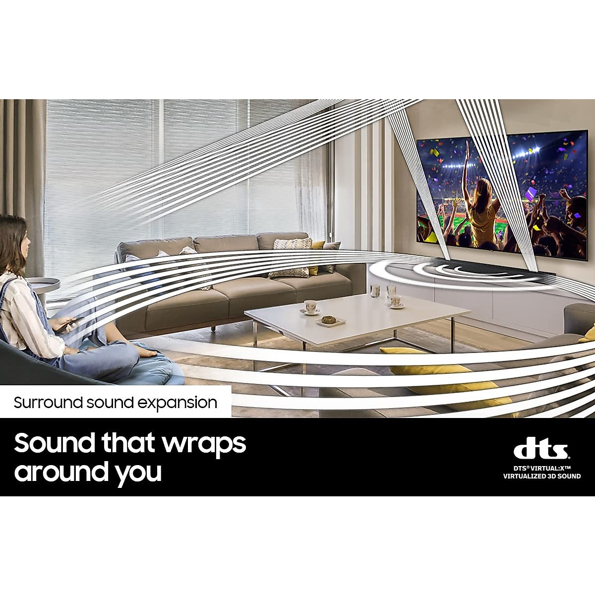 SAMSUNG 2.1ch A50M A Series Soundbar - Dolby Digital 2ch/ DTS 2ch (HW-A50M, 2021 Model)