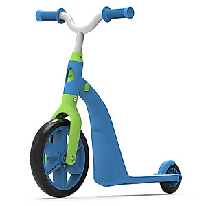 Swagtron K6 Toddler Scooter, Convertible 4-in-1 Ride-On Balance Trike & Training Bike for 3-5 Year Olds — ASTM F963 Certified (Blue)