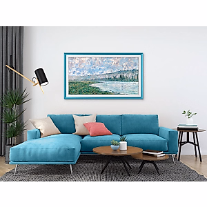 Frame My TV Deco TV Frames Alloy Prismatic - Turquoise Bezel Compatible ONLY with Samsung The Frame TV (65", Fits 2021-2024 Frame TV)