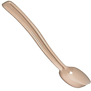Carlisle FoodService Products Plastic Solid Spoon, 9 Inches, Beige