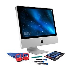 OWC SSD Upgrade Bundle for 2006-2009 iMacs, Mercury Electra 250GB 6G SSD, AdaptaDrive 2.5" to 3.5" Drive Converter Bracket, Installation Tools
