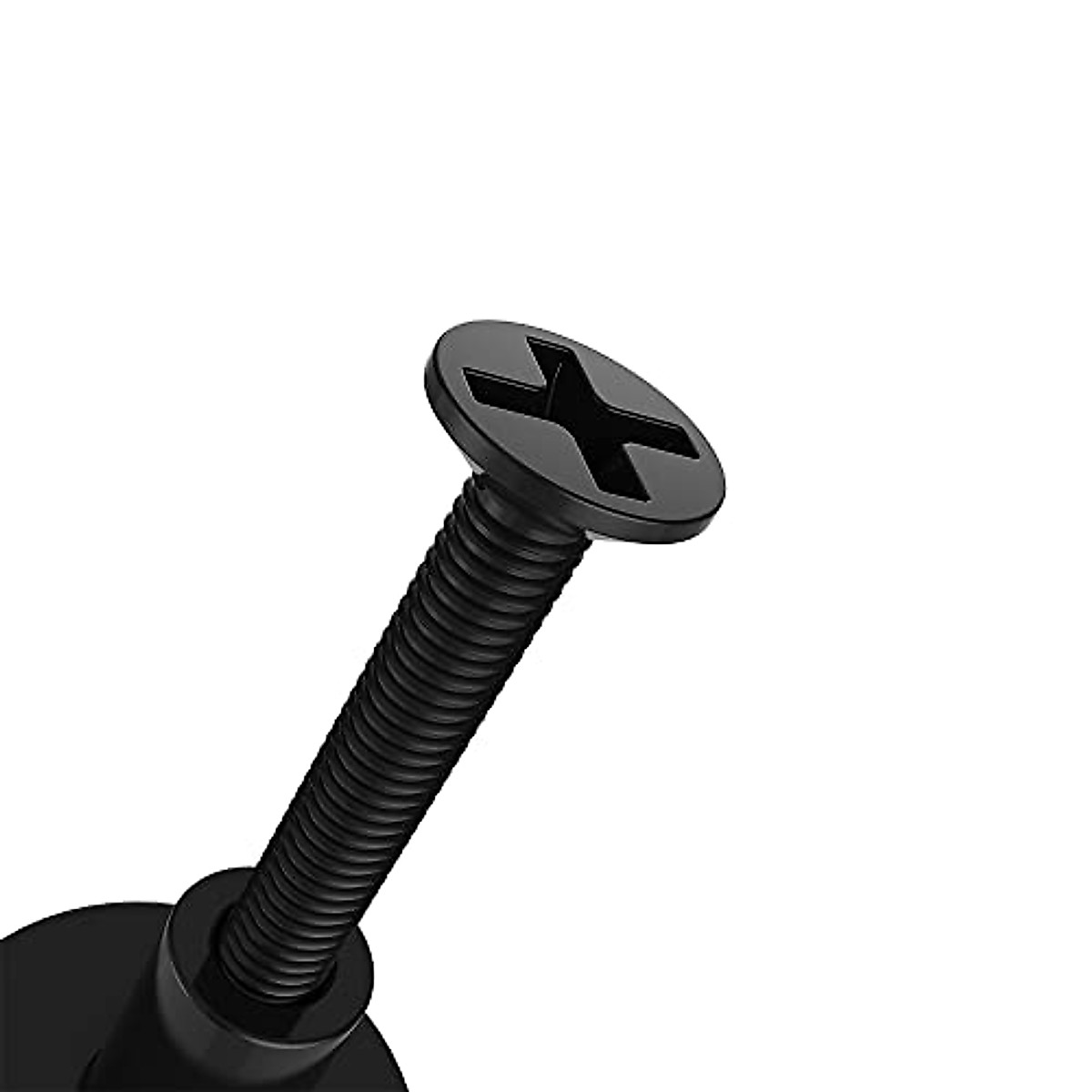 MMJKU M4 Magnetic Screw Set Computer PC Cooling Fan Mounting Screws Kit for 25mm Thickness Cooler Fans Installation with Steel Metal DIY Computer Case, Server Chassis, Mining Machine, 4pcs Black