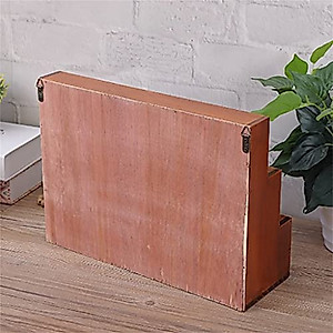 ZSEDP Solid Wooden Retro Drawer Style Creative Small Cabinet Cosmetics Storage Box Display Shelves Wall Hanging