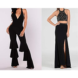 ITY Fabric | 10 Yard Continuous | Jersey Spandex Knit | 2-Way Stretch | 60" Wide (Black, 10 Yards)