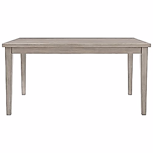Signature Design by Ashley Parellen Modern Farmhouse Rectangular Dining Room Table, Gray