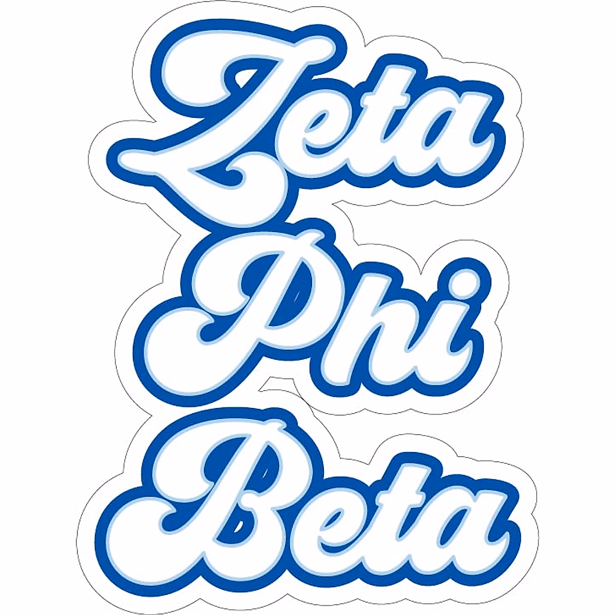 Sorority Shop Zeta Phi Beta Car Magnet - Set of 2 Removable No Residue All Weather Magnets for Sorority