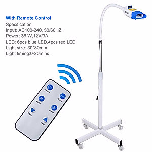 Pevor Dental Teeth Whitening Light Teeth Whitening Machine LED Light 2 Color Teeth Whitener Bleaching 10 LED Light Lamp LED Teeth Whitening LED Accelerator Light