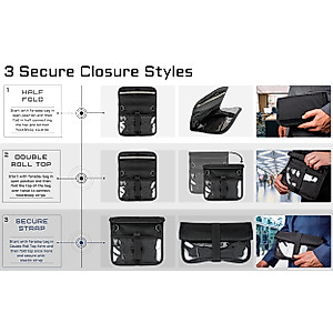 Xtreme Sight Line ~ Xecutive Faraday Bag for Phones and Other Small Electronics (11" x 9") ~ Data Security for Executive Travel ~ Shoulder Strap Included ~ Tracking/Hacking Defense