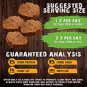 Sams Yams Sweet Potato Dog Treats, Healthy Dog Treats for Large, Medium or Small Breed Dogs, Vegan Sweet Potato Dog Chews Made in USA - Sam's Yams DAILY's Replenishing Pumpkin Recipe Dog Snacks, 7oz