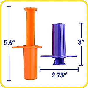 READY 2 LEARN Dough Extruders - Set of 6 - Play Dough Tools - for Ages 2+ - Art Accessories for Pottery and Dough