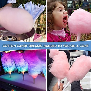 Plain Cotton Candy Cones - Package of 500ct
