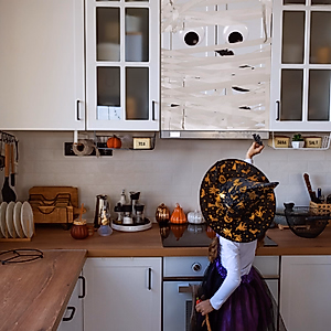 WinnerWhy Halloween Mummy Decorating Kit with Large Googly Eyes Crepe Paper Streamers and Masking Tape for Halloween Party Door DIY Decor