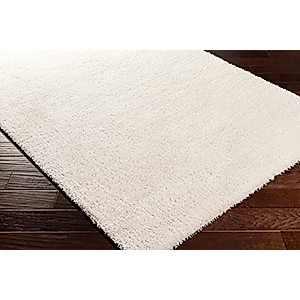 Hauteloom Heavenly Solid Shag Area Rug for Living Room Bedroom - High Pile Fluffy Carpet - Soft Shaggy Cozy Plush Rug - Cream, Off White, Ivory, Light Beige - 6'7" x 9'