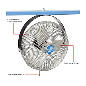 Global Industrial Workstation Fan, 12" Diameter