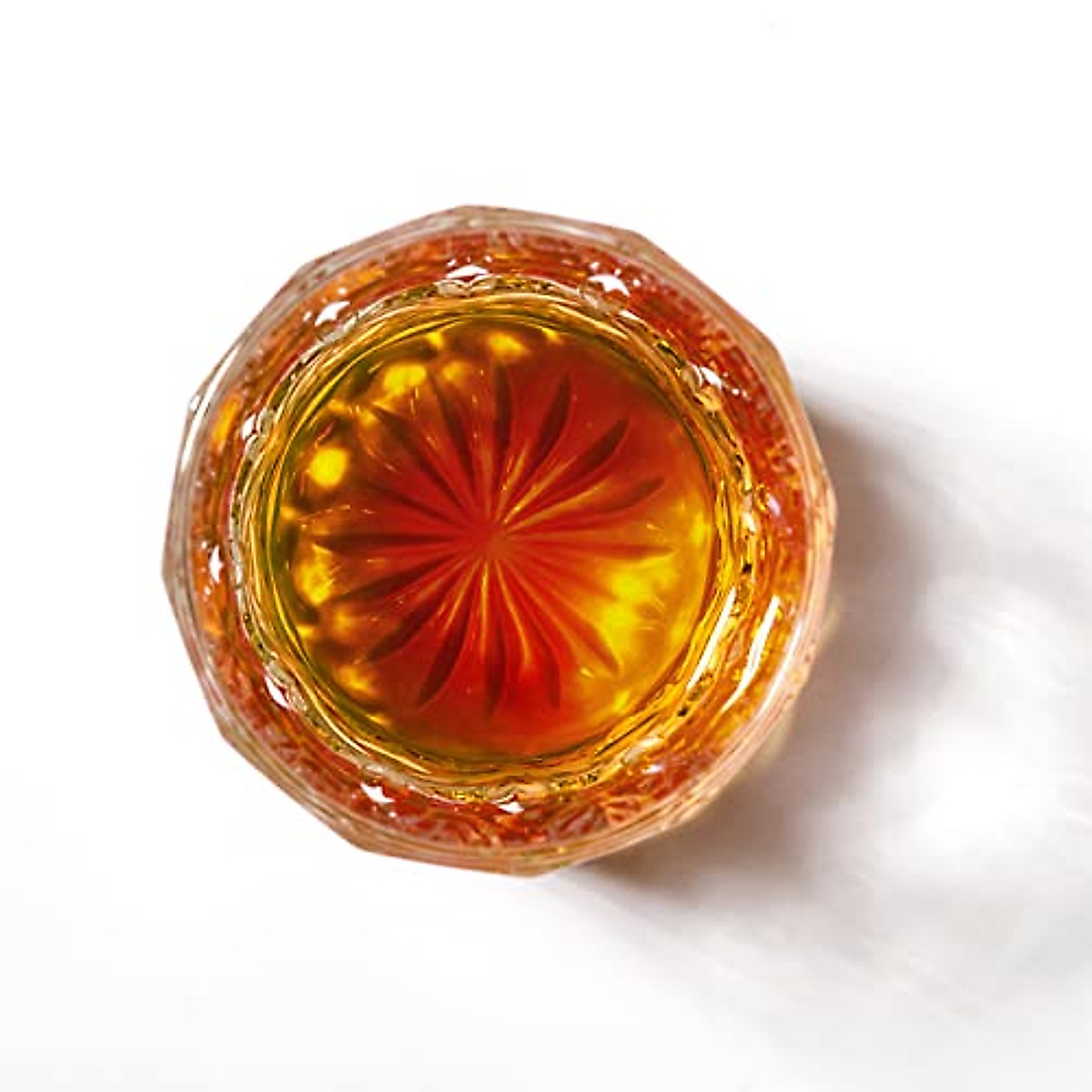 calliva von Old Fashioned Bourbon Glass, Set of 4 Crystal Whiskey Glasses In Gift Box. Rocks Glass for Scotch Irish Whisky Cocktail Cognac Snifter Rum Tequila Drinking, Best Lowball Tumbler 10oz