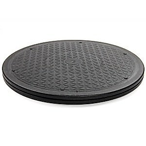 JDYYICZ 12 Inch Heavy Duty Rotating Swivel Steel Turntable Ball Bearings Stand Lazy Susan for Indoor/Outdoor Use with Monitor/TV