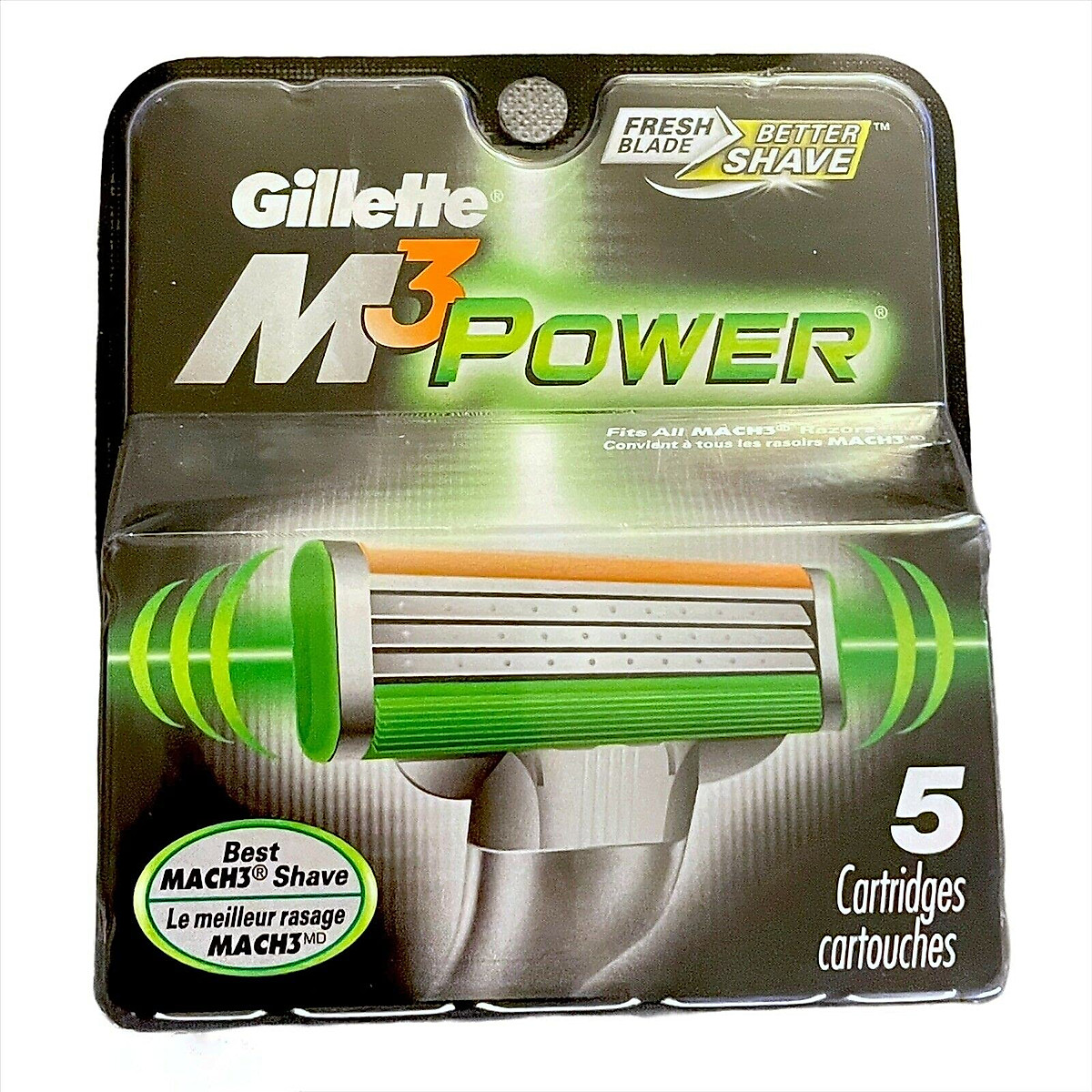 Gillette M3 Power Shaving Blades - 5 Ea