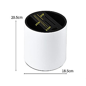 Yalych Utensil Caddy Kitchen Rotatable Tableware Storage Box， Chopsticks Fork Holder Cutlery Drain Rack， Spoon Fork Shelf Storage Holder Box Pen Holder