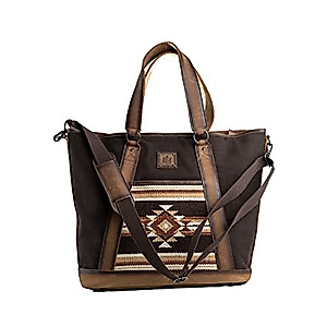 STS Ranchwear Women's Multifunctional Large Capacity Travel Shopper Sioux Falls Collection Carry All Bag with Shoulder Strap, Brown