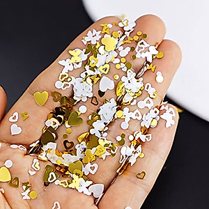 Heart Glitter Resin Fillings Flakes Sequins Epoxy Resin Mold Filler for DIY Jewelry Making Nail Art Decor