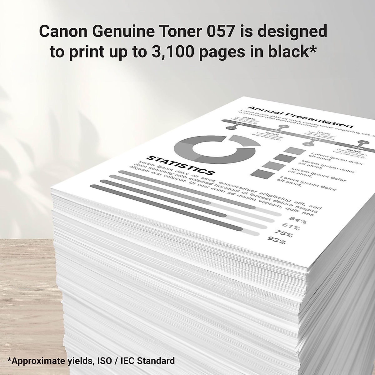 Canon Genuine Toner Cartridge 057 Black (3009C001), 1-Pack, for Canon imageCLASS MF449dw, MF448dw, MF445dw, LBP228dw, LBP227dw, LBP226dw Laser Printers, Standard