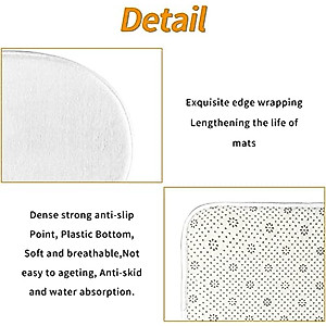 4 Piece Anime Shower Curtain Set with Non-Slip Rug, Toilet Lid Cover, Bath Mat and 12 Hooks, Waterproof Shower Curtain Set for Bathroom