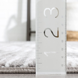 Well Woven Axasta Ivory Grey Diamond Medallion Tribal Area Rug 5x7 (5'3" x 7'3")