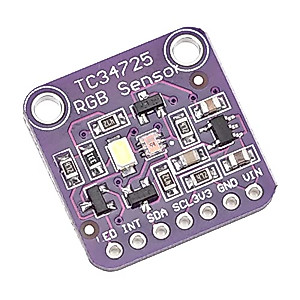 RGB Color Sensor, Low Power High Sensitivity Colour Sensing Module 400kbit/s Data Rate with Pin Header for Industrial Automation
