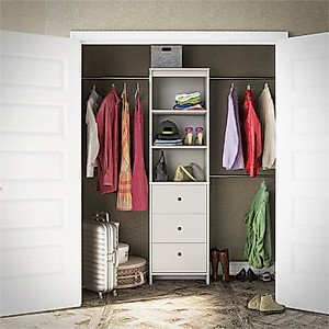 Systembuild Evolution Beckett Closet Storage Organizer, White