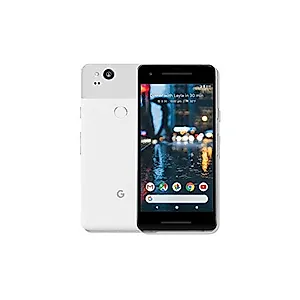 Pixel 2 Phone (2017) by Google, G011A 64GB 5in inch Factory Unlocked Android 4G/LTE Smartphone (Clearly White) - International Version (Renewed)