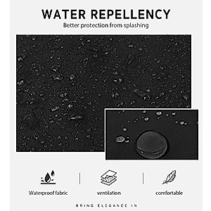 Syntus 4 Pack Adjustable Bib Apron Waterdrop Resistant with 2 Pockets Cooking Kitchen Aprons for Women Men Chef, Black