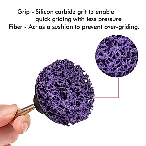 11 Pack 2" Quick Change Easy Strip It Discs for Drill, Paint Stripper Abrasive Wheel Disc, Poly Abrasive Wheel, Cleans Welds Rust Paint Removal Wheel