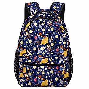 AllAnime Beauty Backpack Beast for Girls Boys Women Men School Work Gifts