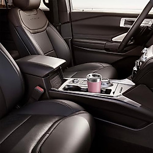 iPick Image for Ford Ranger 20 oz Dual-Wall Insulated Stainless Steel with Pink Silicone Sleeve Travel Tumbler