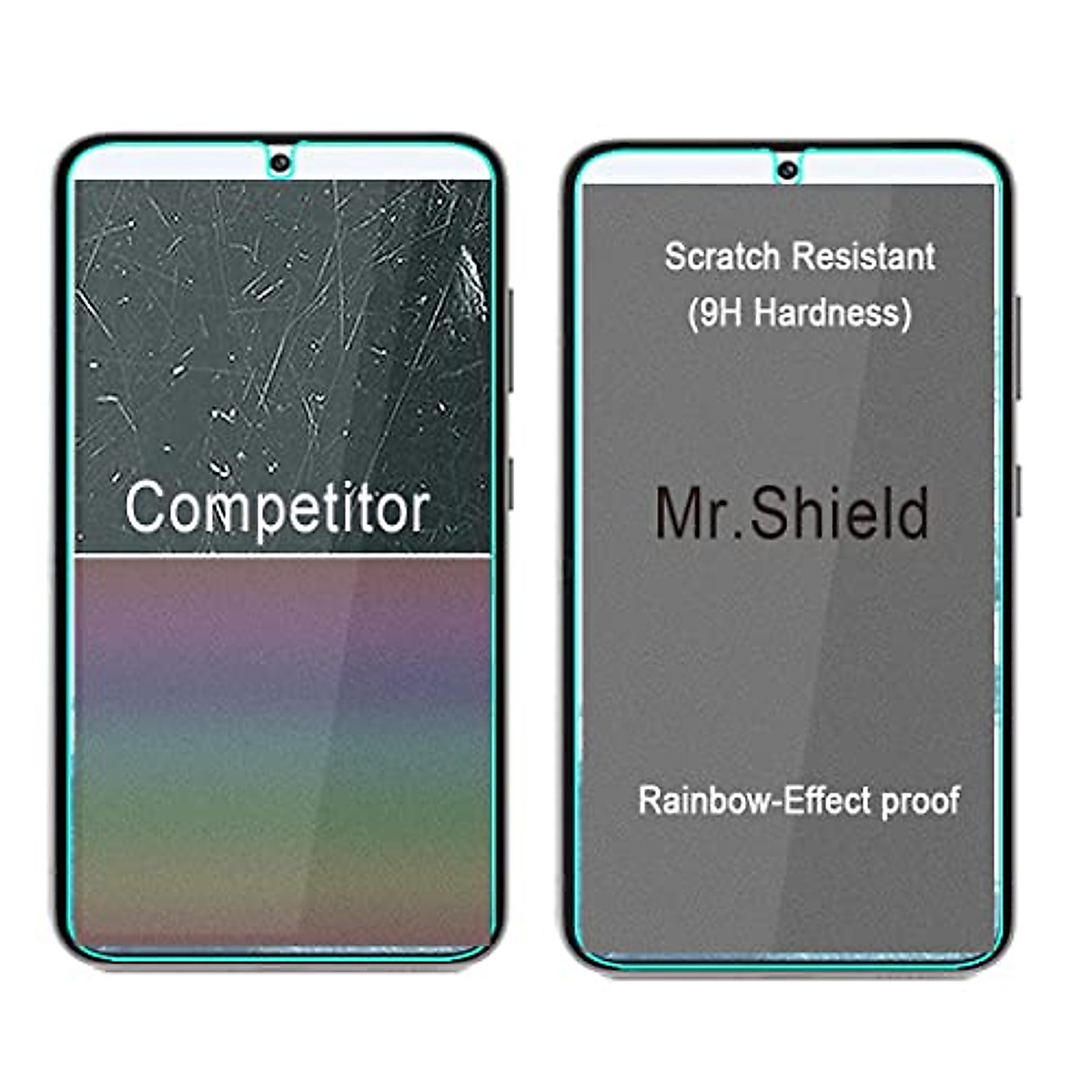 Mr.Shield [3-Pack Designed For Samsung Galaxy S23+ 5G / Galaxy S23 Plus 5G [Fingerprint Unlock Compatible] [Tempered Glass] [Japan Glass with 9H Hardness] Screen Protector
