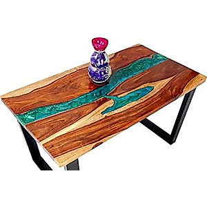 Epoxy Table, Live Edge Wooden Table, Natural Wood,Dining Table, Natural Epoxy Table, Resin Table, Epoxy Resin River Table