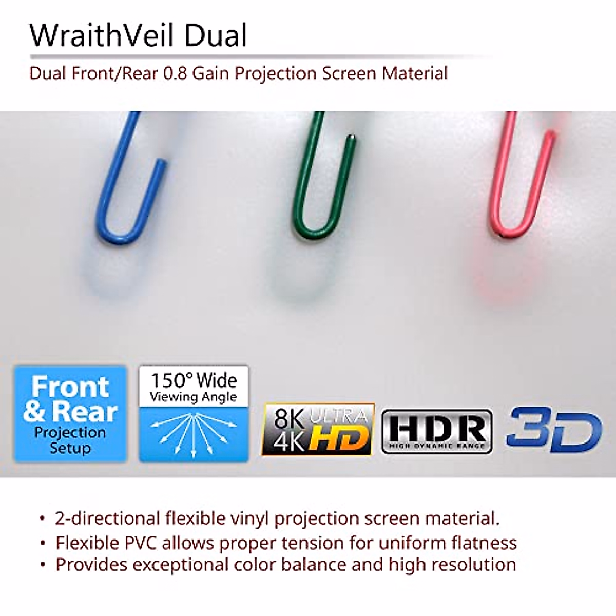 Elite Screens CineTension 2 WraithVeil Dual Projector Screen, 100-inch 16:9, Indoor Electric Motorized Automatic Front Rear Projection Movie Screen, TE100HR2-DUAL| US Based Company 2-Year Warranty