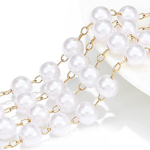 Cosydays Pearl Waist Chain Belt Gold Layered Body Chains Pearl Belly Chain Beach Bikini Chain Party Sexy Body Jewelry Accessories for Women and Girls (Gold)