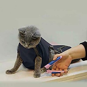 Cinf Cat Nail Clipping Cleaning Grooming Restraint Bag No Scratching Biting for Bathing Nail Trimming Injecting Examining