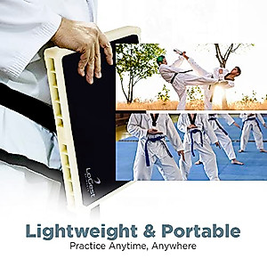 Logest Rebreakable Boards Martial Arts - Taekwondo Karate MMA Boards - Reusable Plastic Training Breaking Boards for Kids & Adults Available in 4 Levels (6 Levels Set - White Y B R B Black)