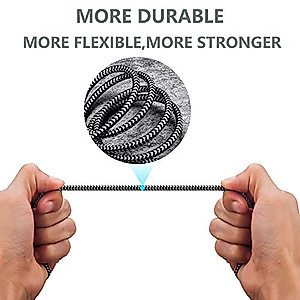 MORELECS Aux Cord, 3.5mm Audio Cable Nylon Braided Aux Cable (4FT,Hi-Fi Sound), 3.5mm Male to Male AUX Cord for Car, Headphones, Home Stereos, Speaker, iPhone, iPad, iPod, Echo & More