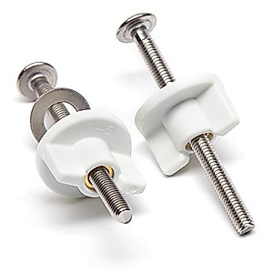 Hibbent Universal Toilet Seats Screws and Bolts Metal - Toilet Seat Hinges Bolt Screws, Toilet Seat Fixings Expanding Rubber,Toilet Seat Replacement Parts Kit(5 Choices)