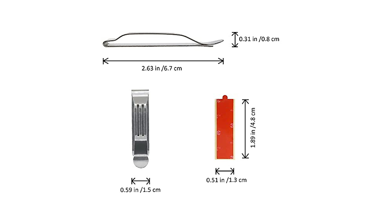 BORING PRODUCT Pocket Clip 2 Pack - Durable & Stylish